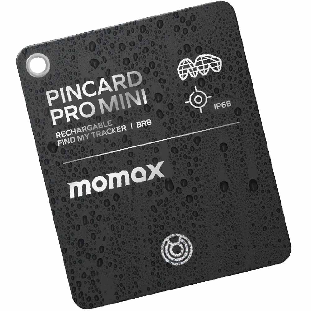 Momax PinCard Pro Mini Rechargeable Find My Tracker
