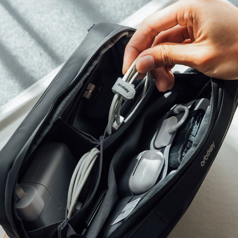 Orbitkey 2-in-1 Tech Pouch - Black