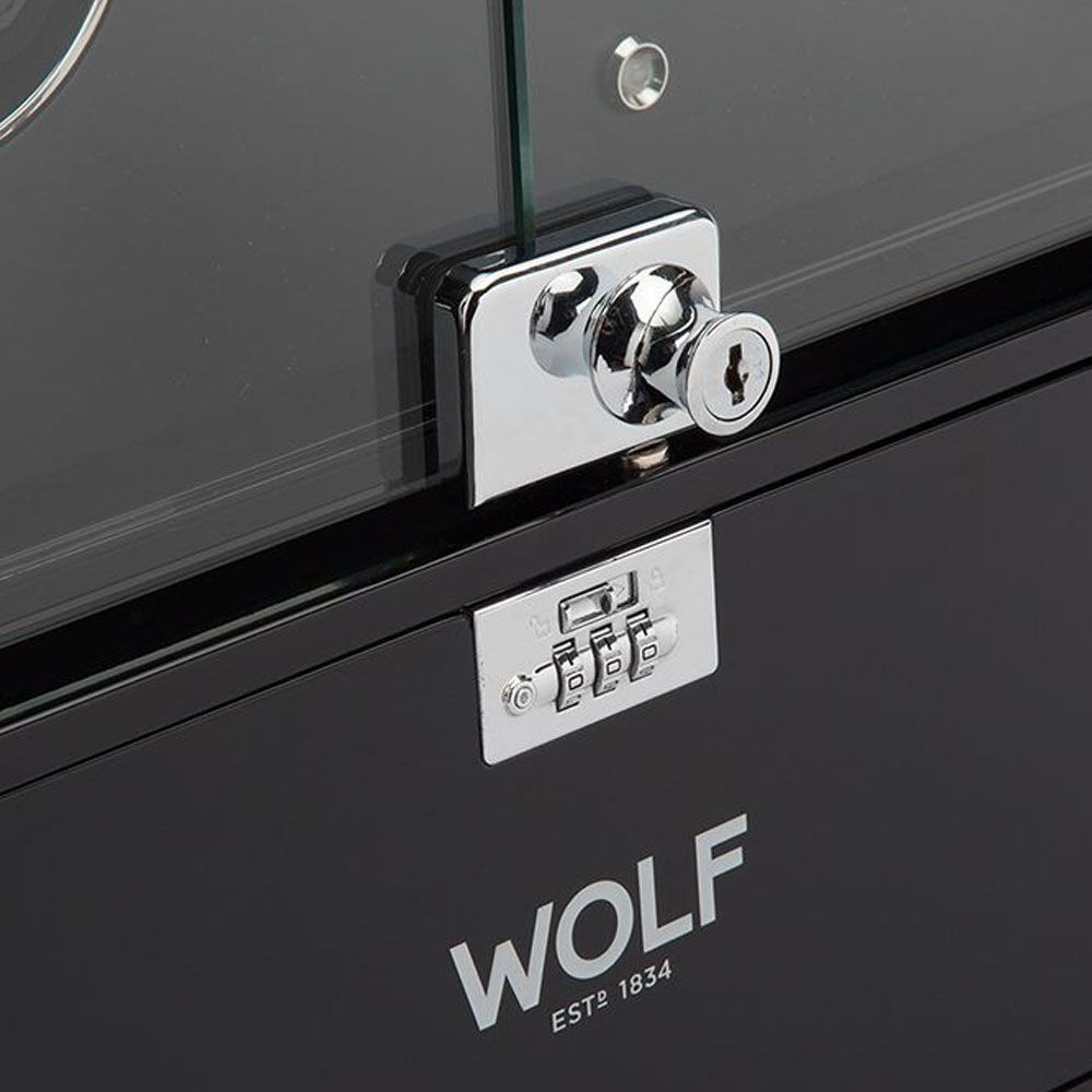 Wolf Regent 12 Piece Cabinet Winder - Piano Black