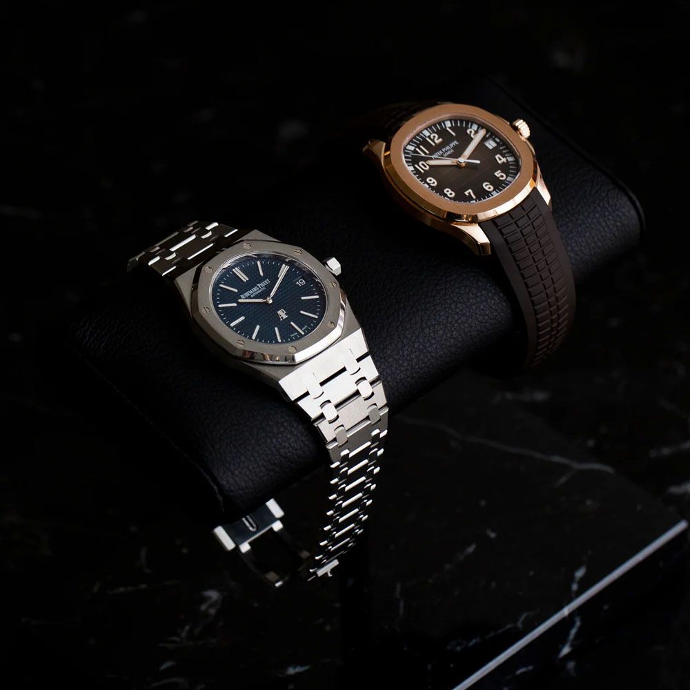 Double Watch Stand Classic - Black