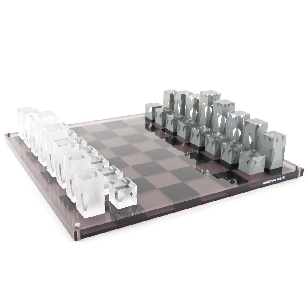 Jonathan Adler Acrylic Chess Set