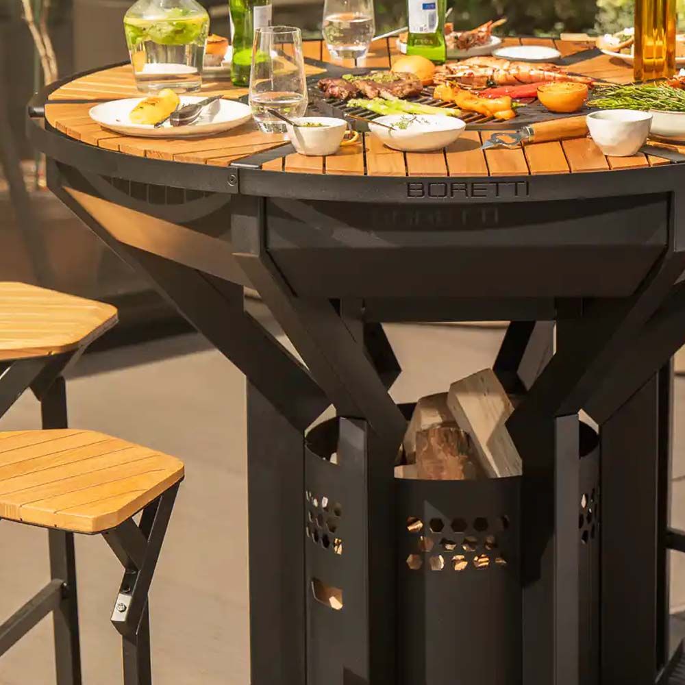 Boretti Focolare Charcoal Barbecue & Table