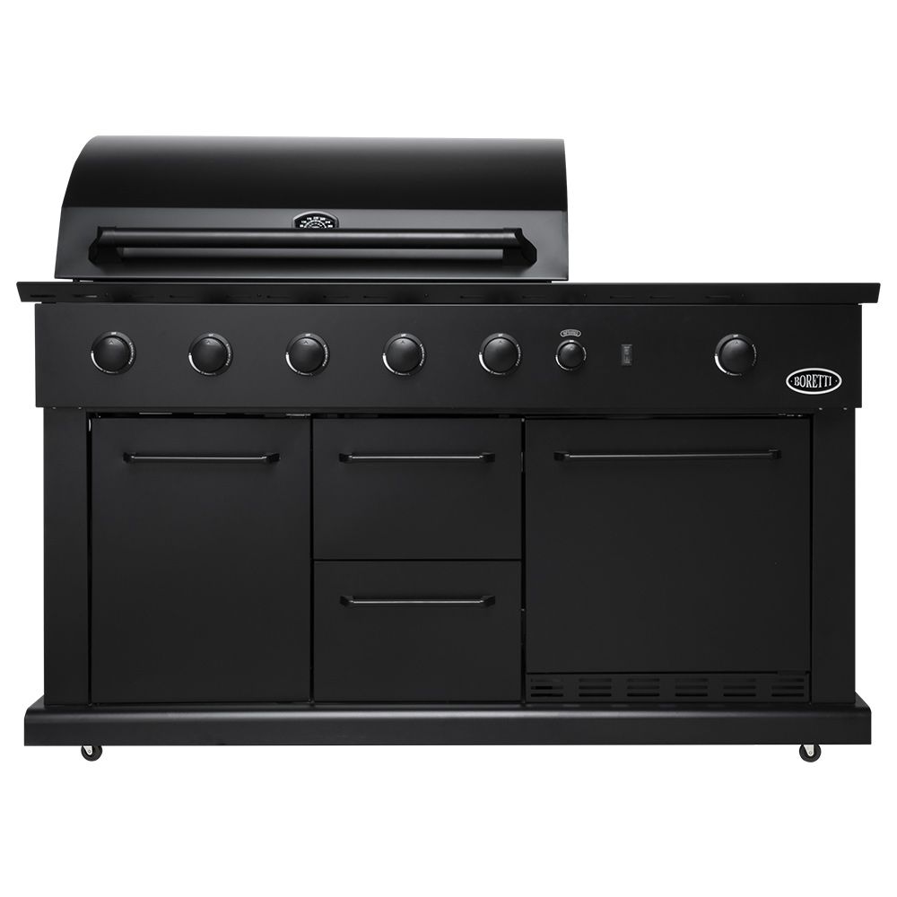 Boretti Luciano Nero Gas Outdoor Kitchen Incl. Fridge