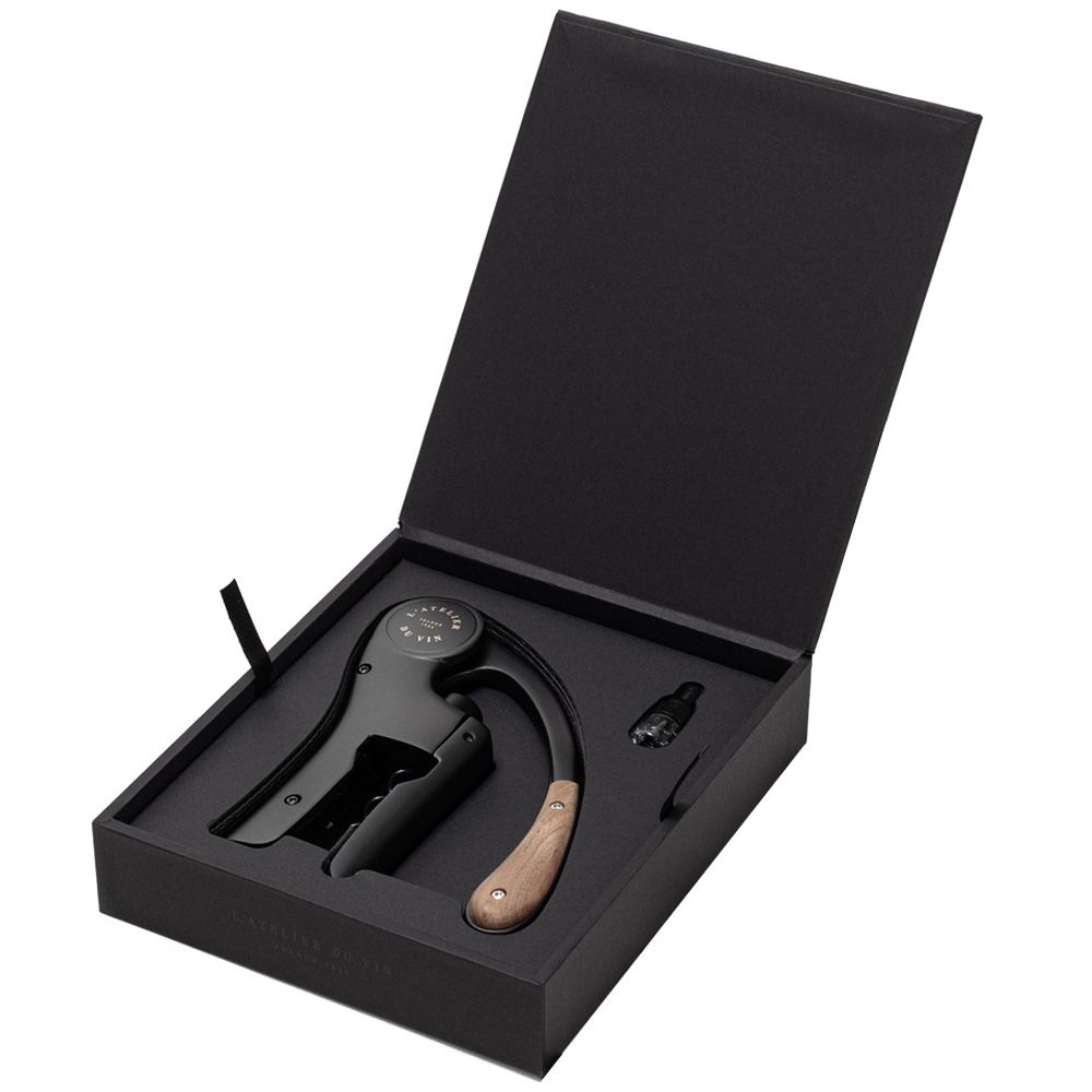 Oeno Motion lever corkscrew - Wood & Black