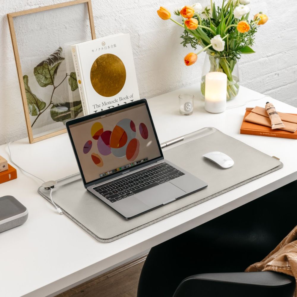 Orbitkey grey desk mat large