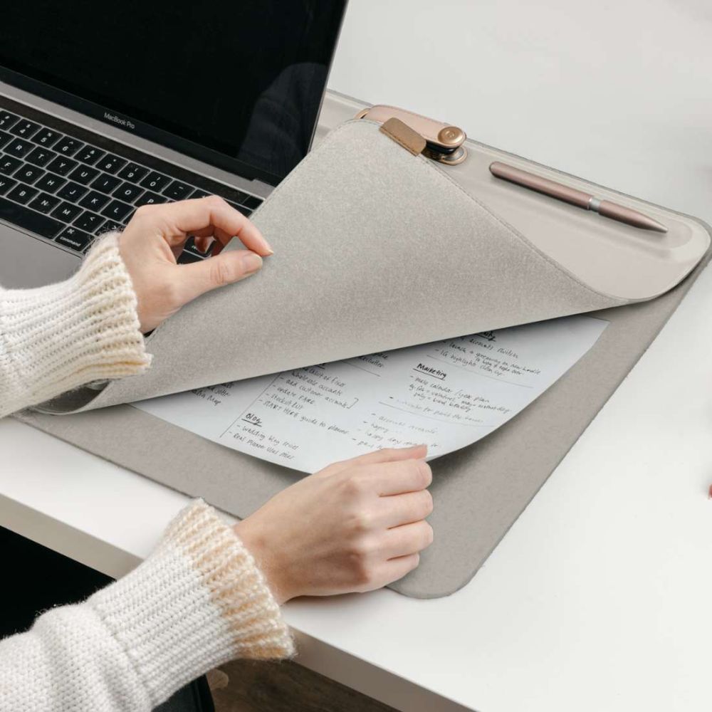 Orbitkey grey desk mat large