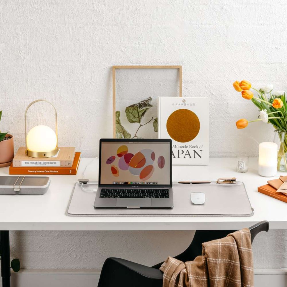 Orbitkey grey desk mat large