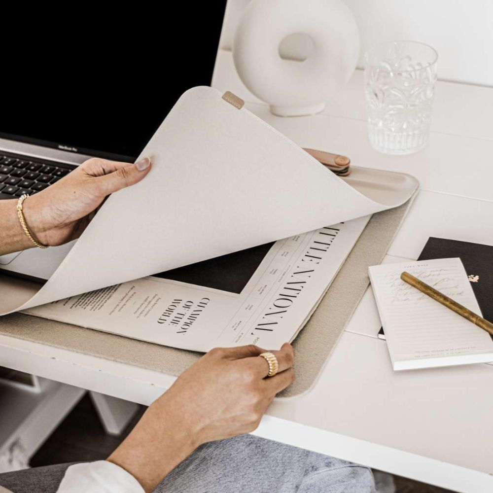 Orbitkey grey desk mat large