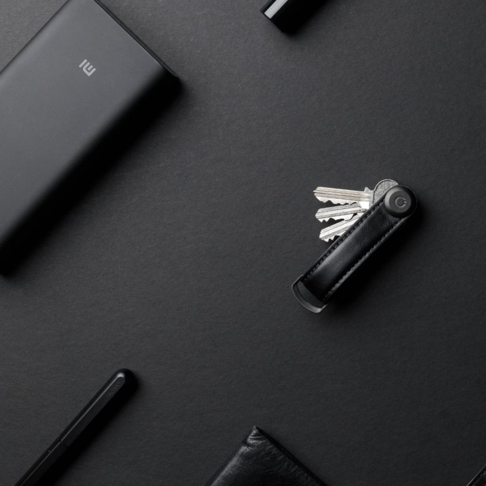 Orbitkey leather key organiser - black