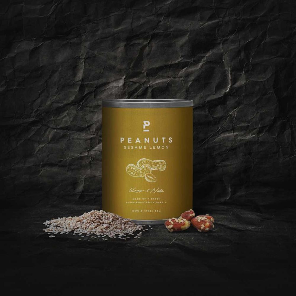 P-Stash Jordnötter Sesam & Citron - 60g