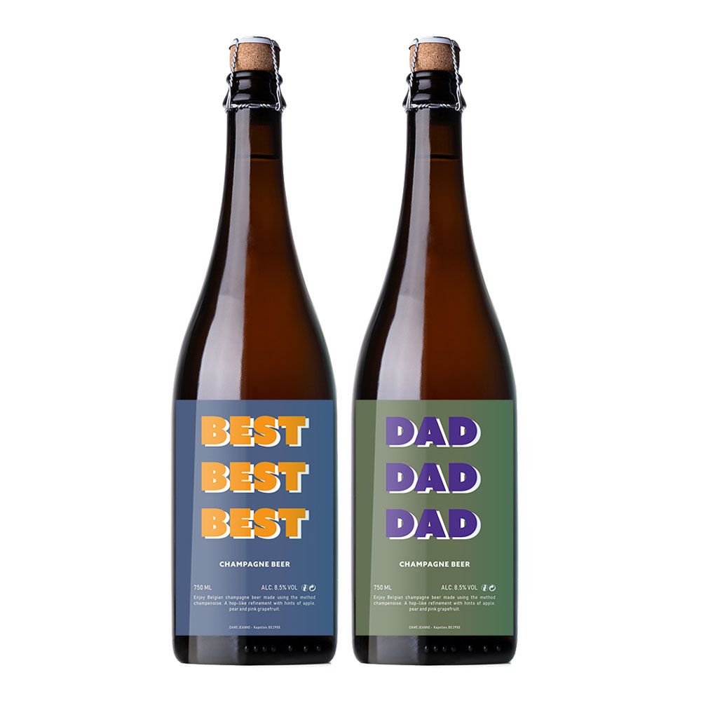 Personalised Brut Beer Duo