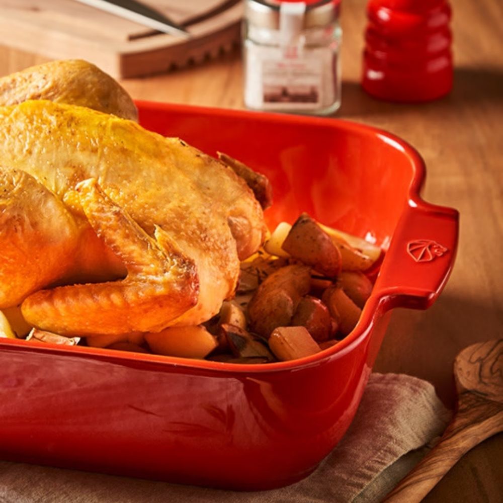 Peugeot Appolia Ceramic Oven Dish 40 cm - Red