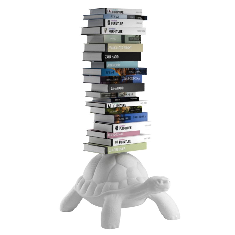 Qeeboo Turtle Carry Bookcase - White