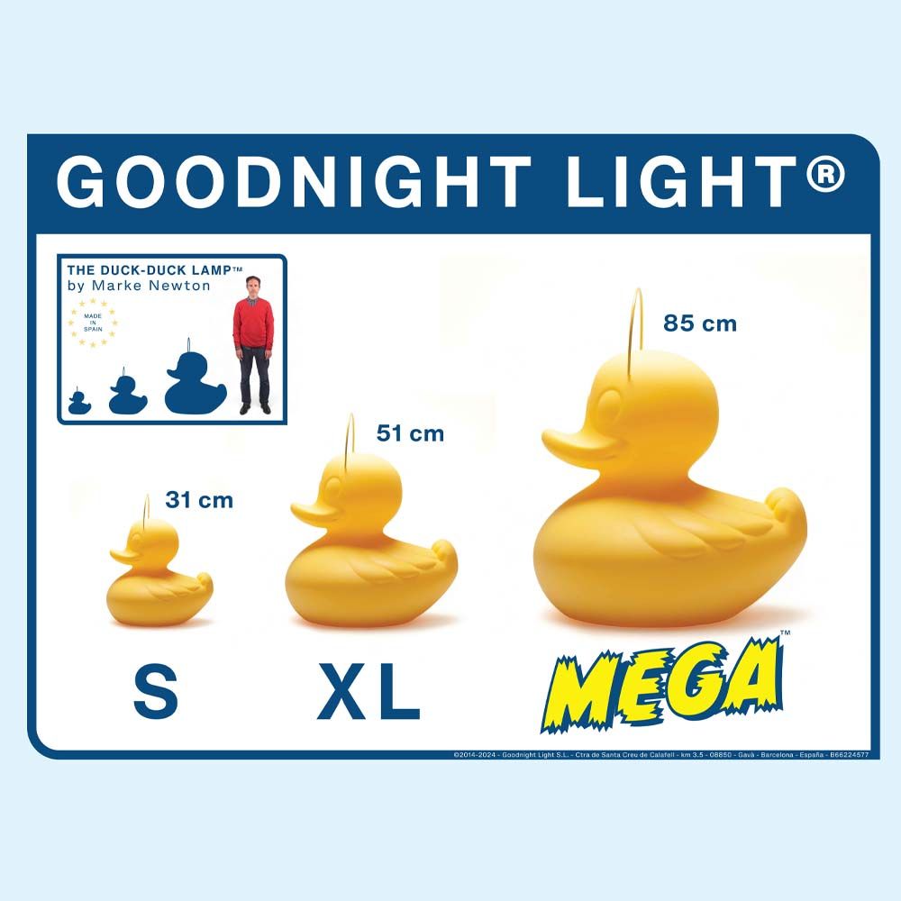 Goodnight Light The Mega Duck Duck Lampe - Gelb