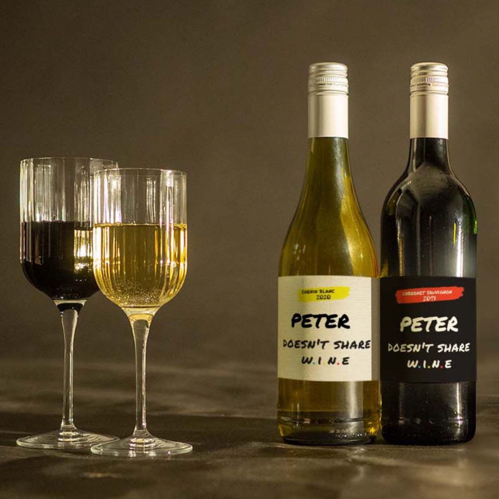 Personligt vin - Duo Friends
