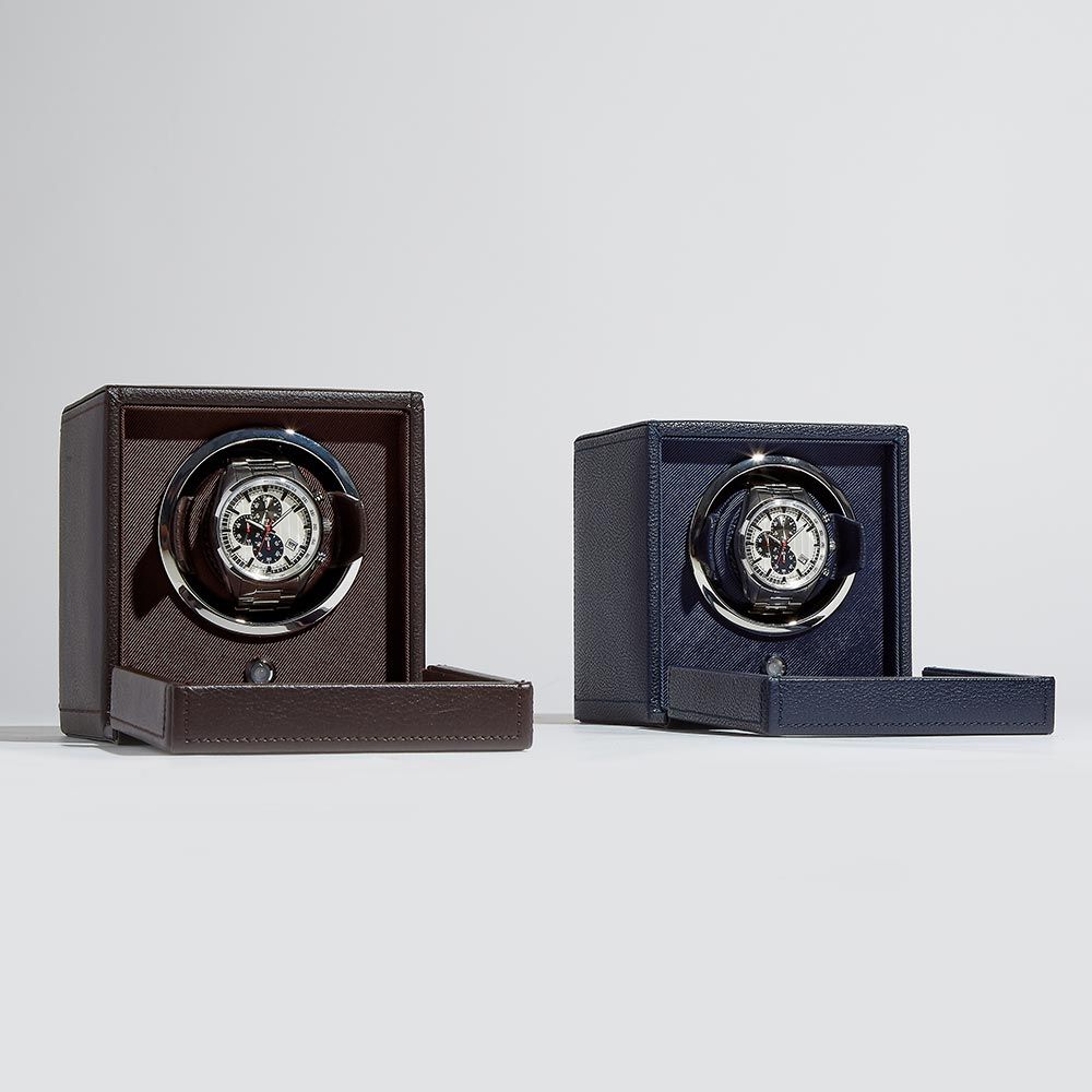 WOLF Cub Single Watch Winder - Brown