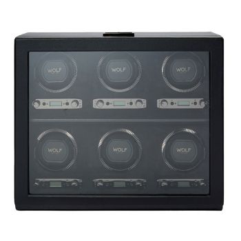 WOLF British Racing 10 Piece Watch Box Met Opslag - Groen