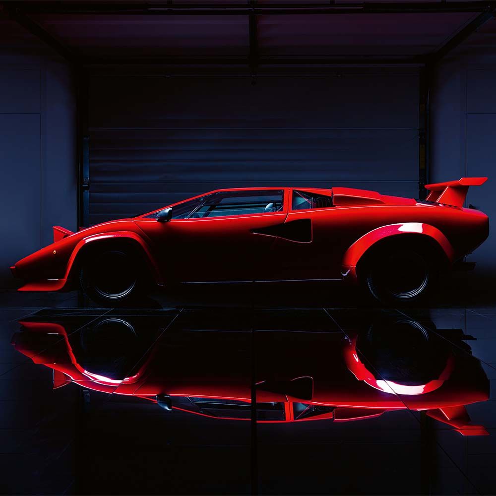 Rudolf van der Ven Lamborghini Countach art mural - Exhibit Collection