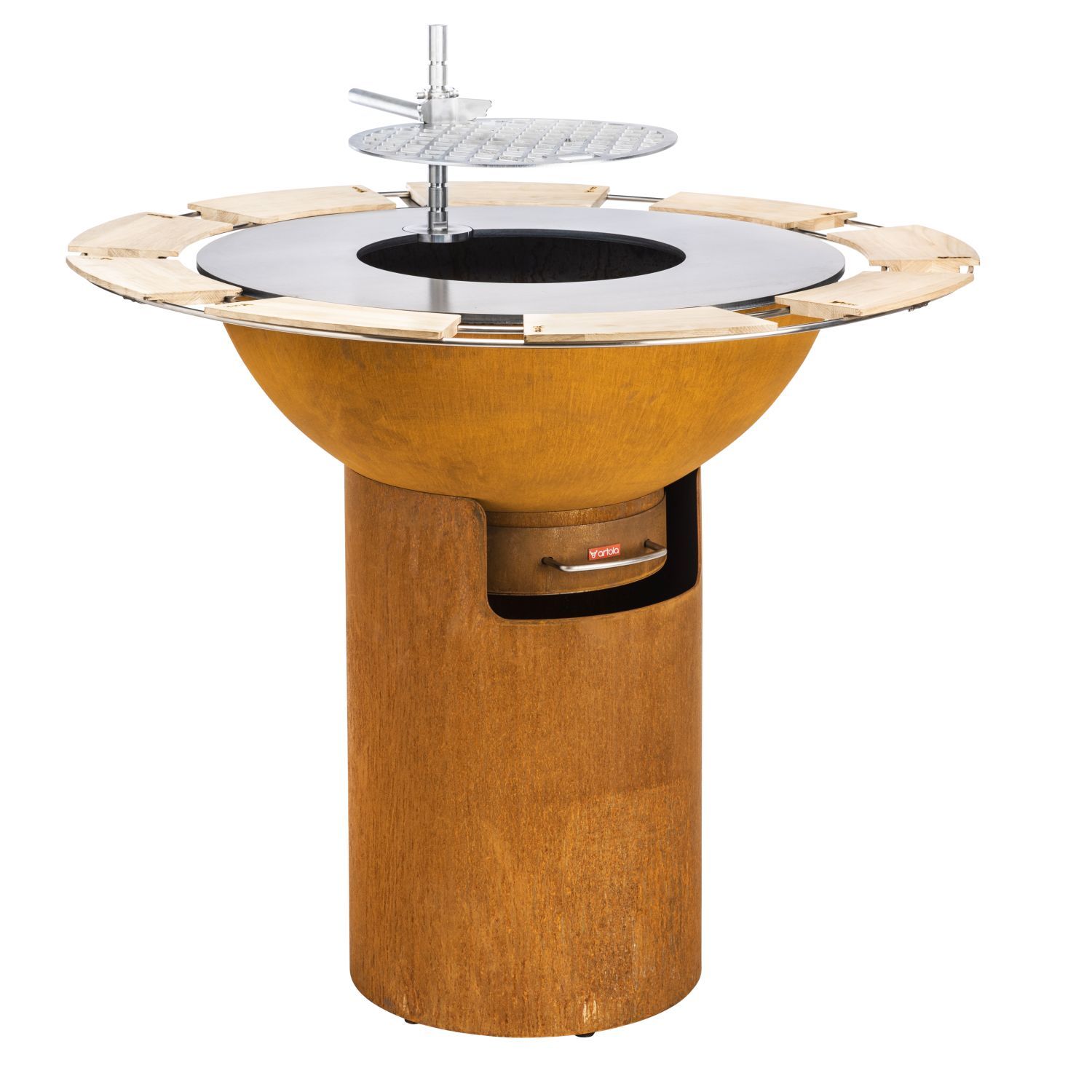 Artola Fiq barbecue with column - Rust
