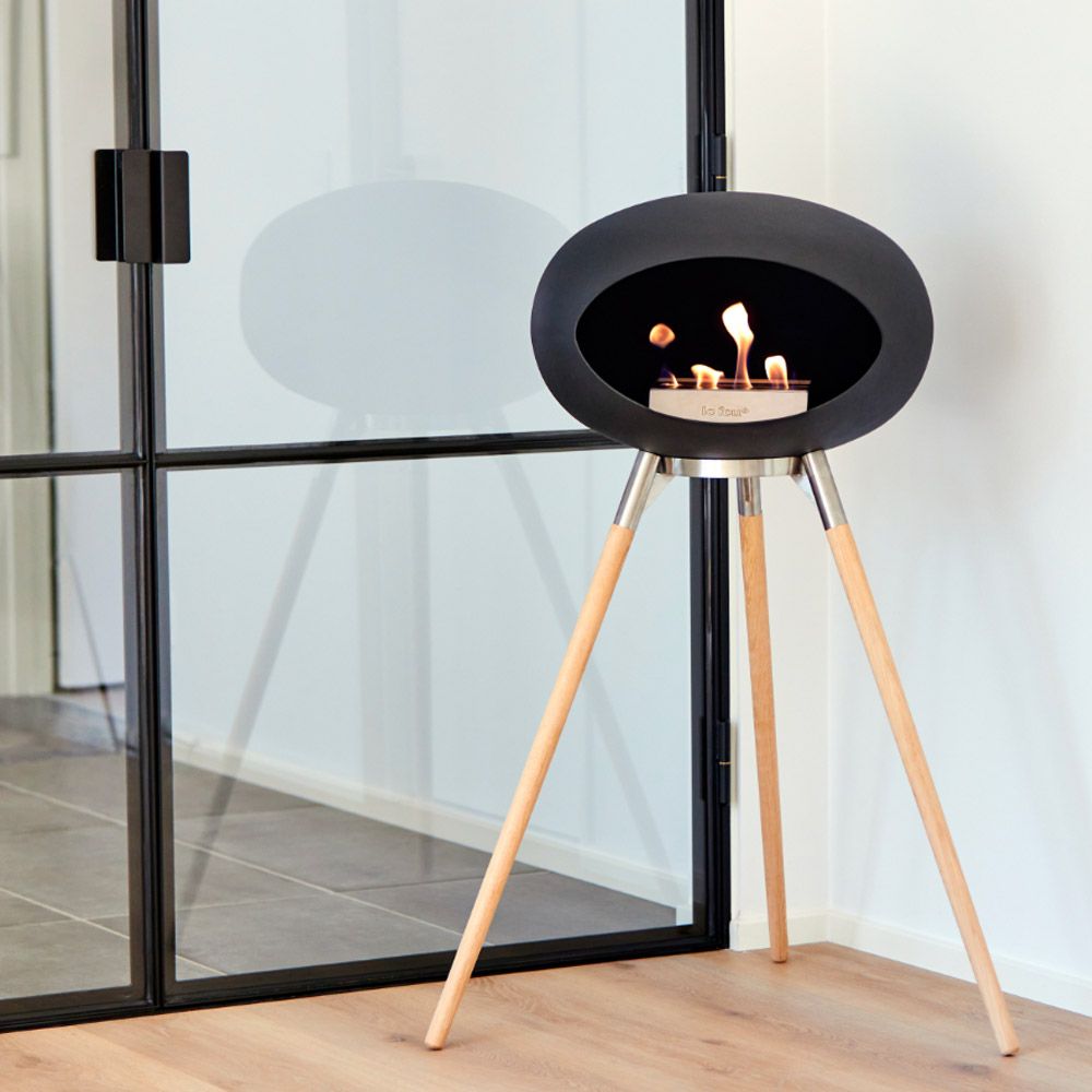Le Feu Bio Fireplace Ground Wood High - Soaptreated Oak