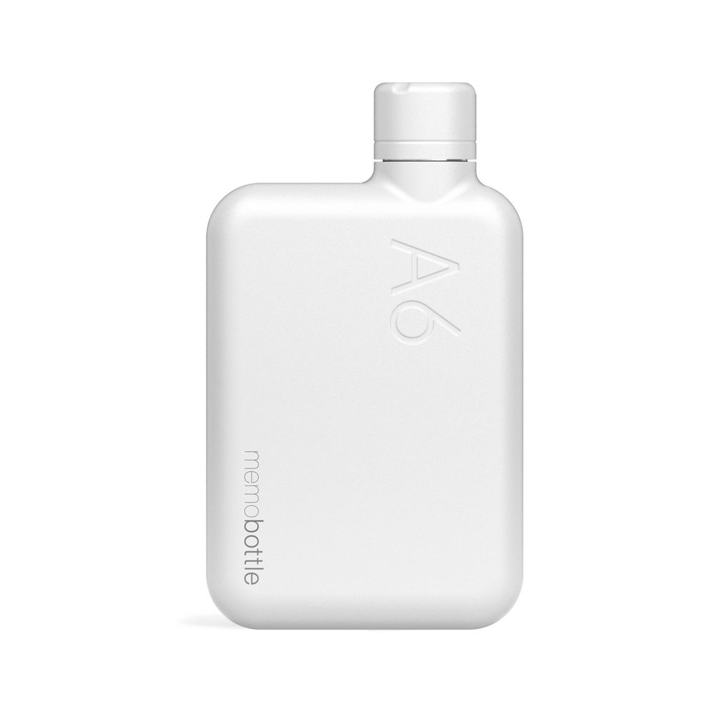 Memobottle Stainless Steel A6 - White