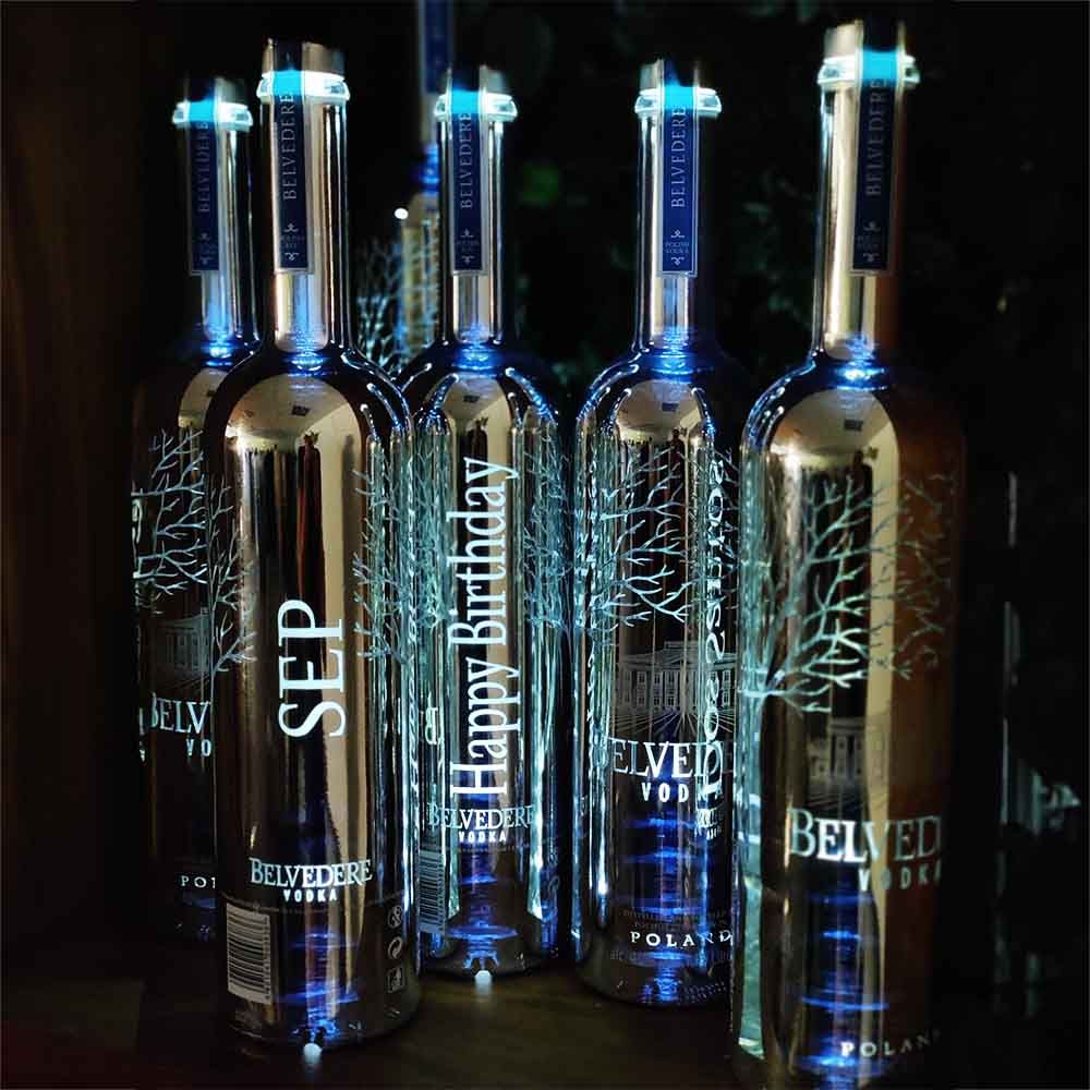 Vodka Personnalisable Belvedere Silver Sabre Luminous - Magnum