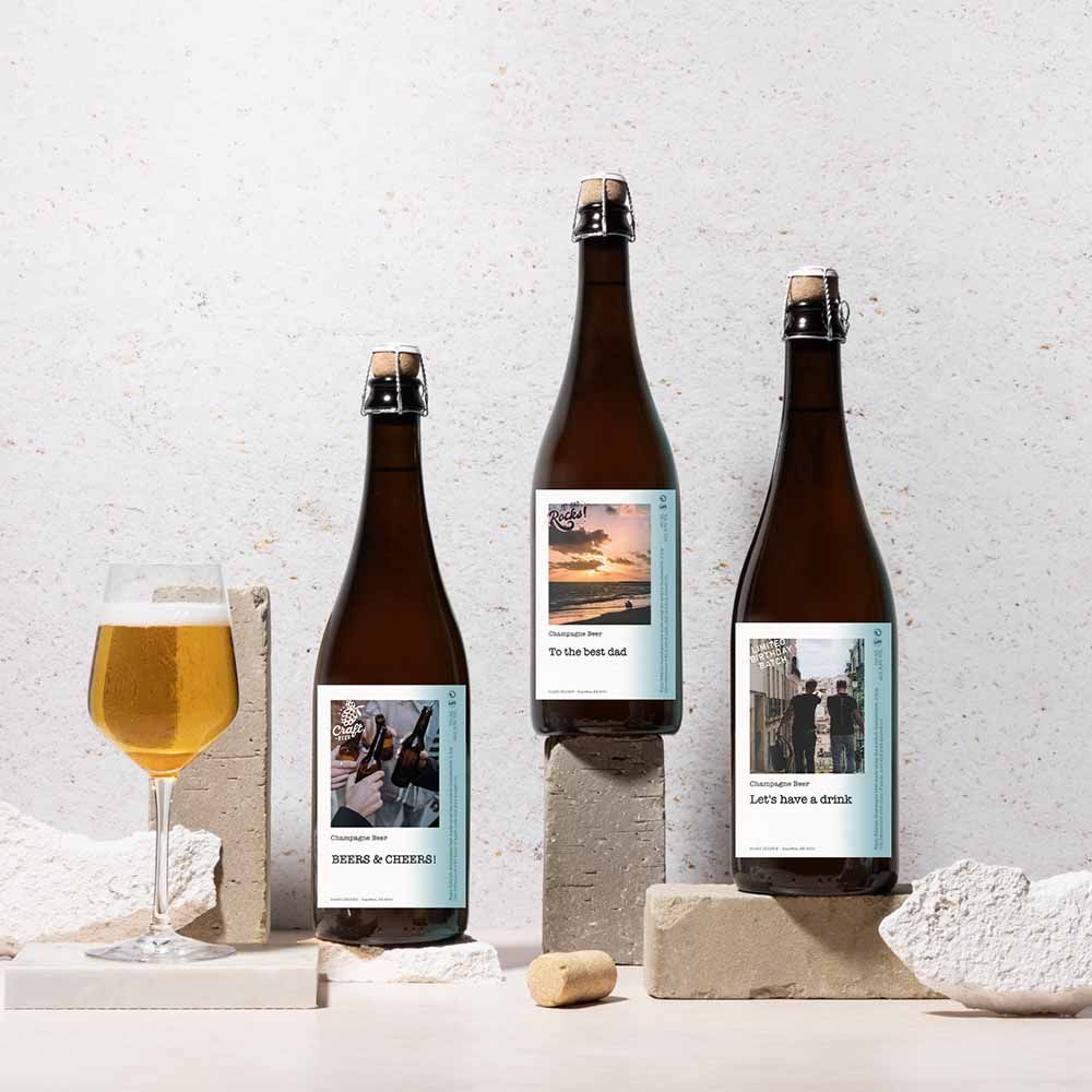 Personalised Champagne Beer