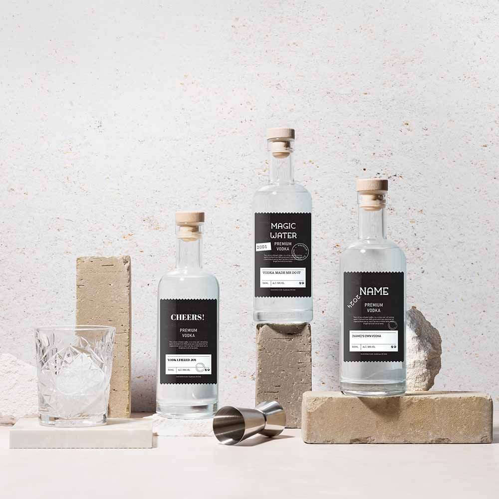 Personalised Vodka Tonic Cocktail Set