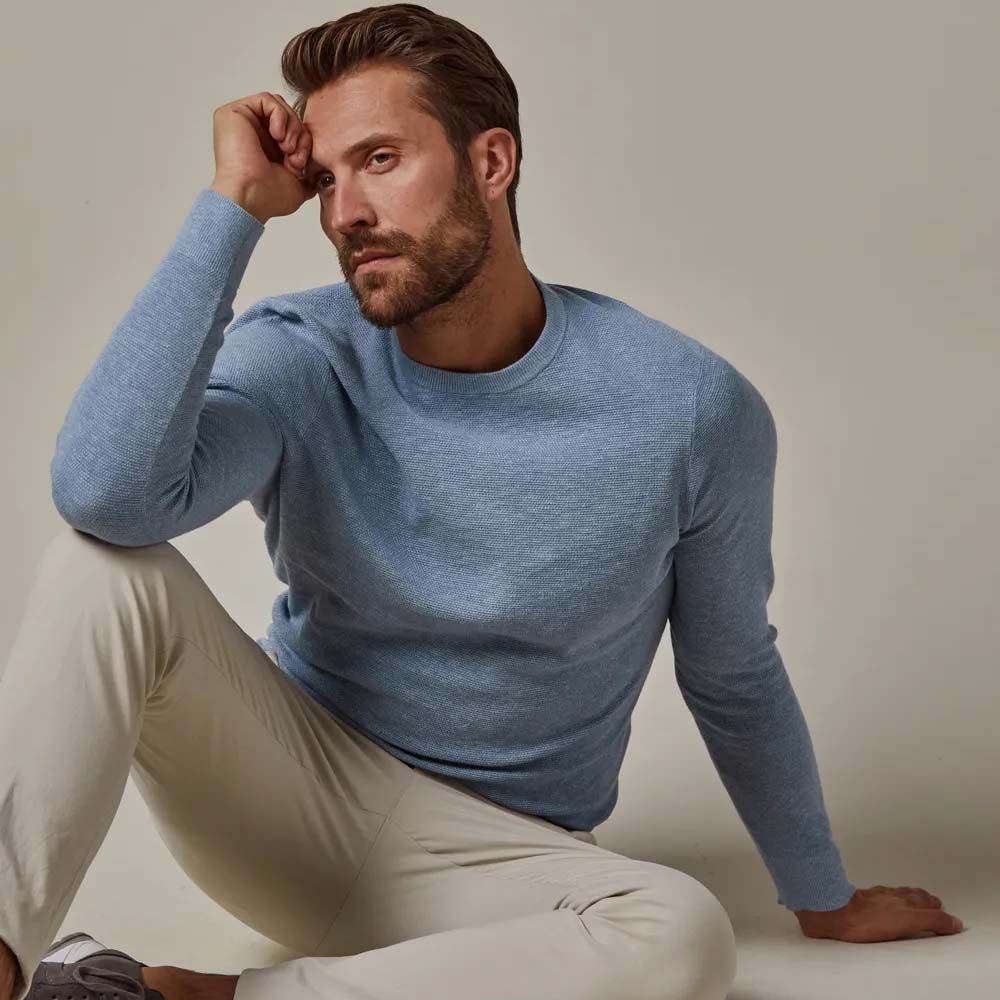 Profuomo Pullover - Light Blue