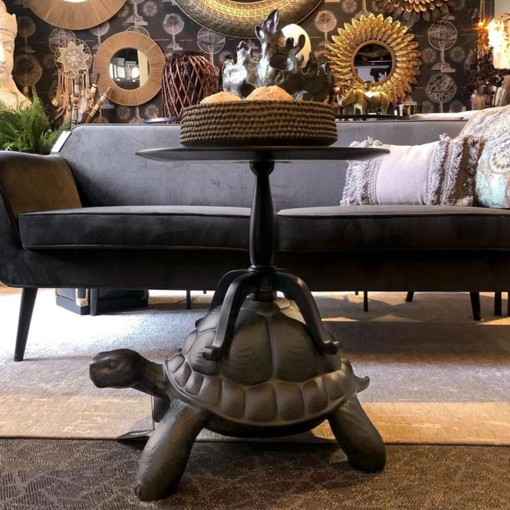 Qeeboo Turtle Coffee Table - Black