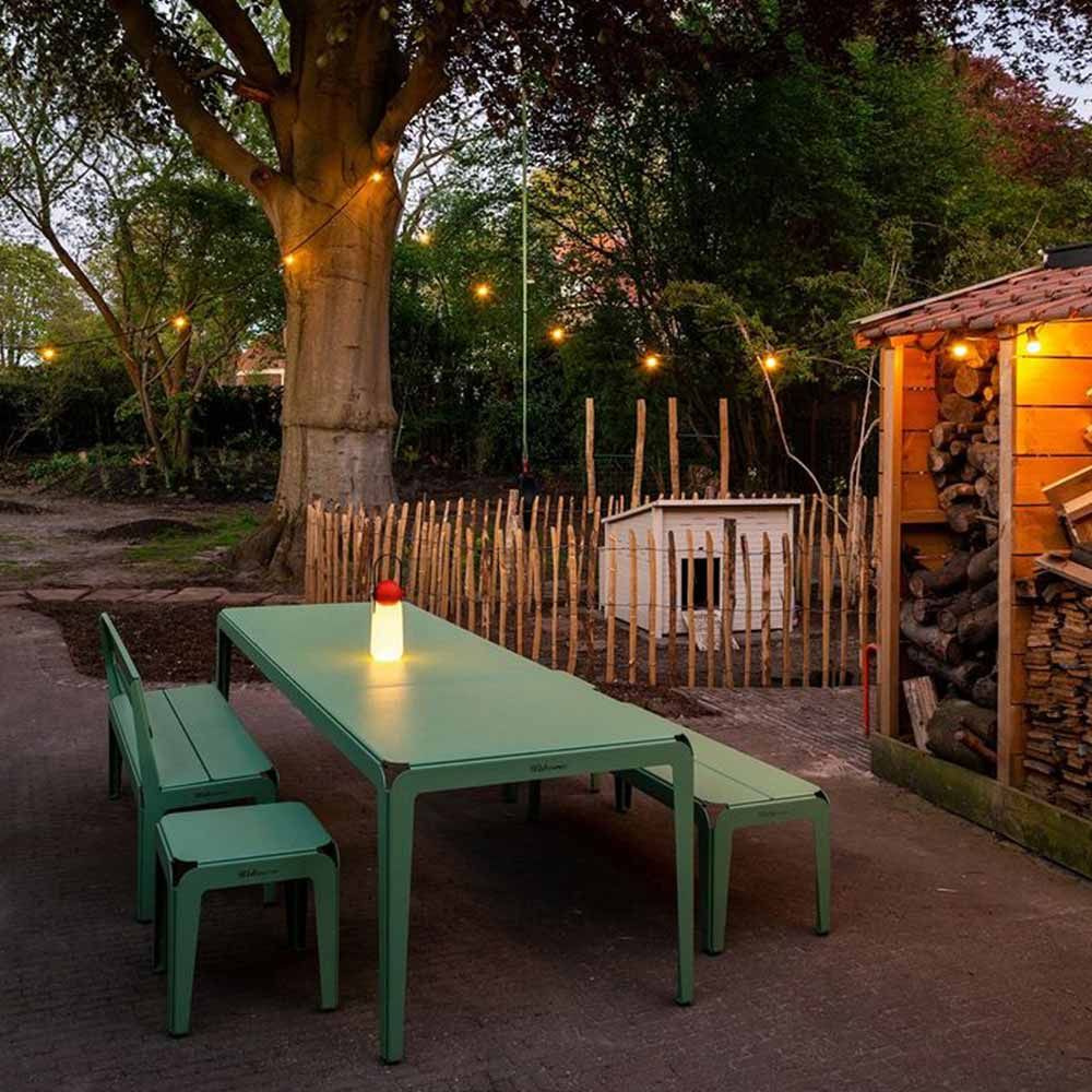 Weltevree Bended Bench With Backrest - Pale Green