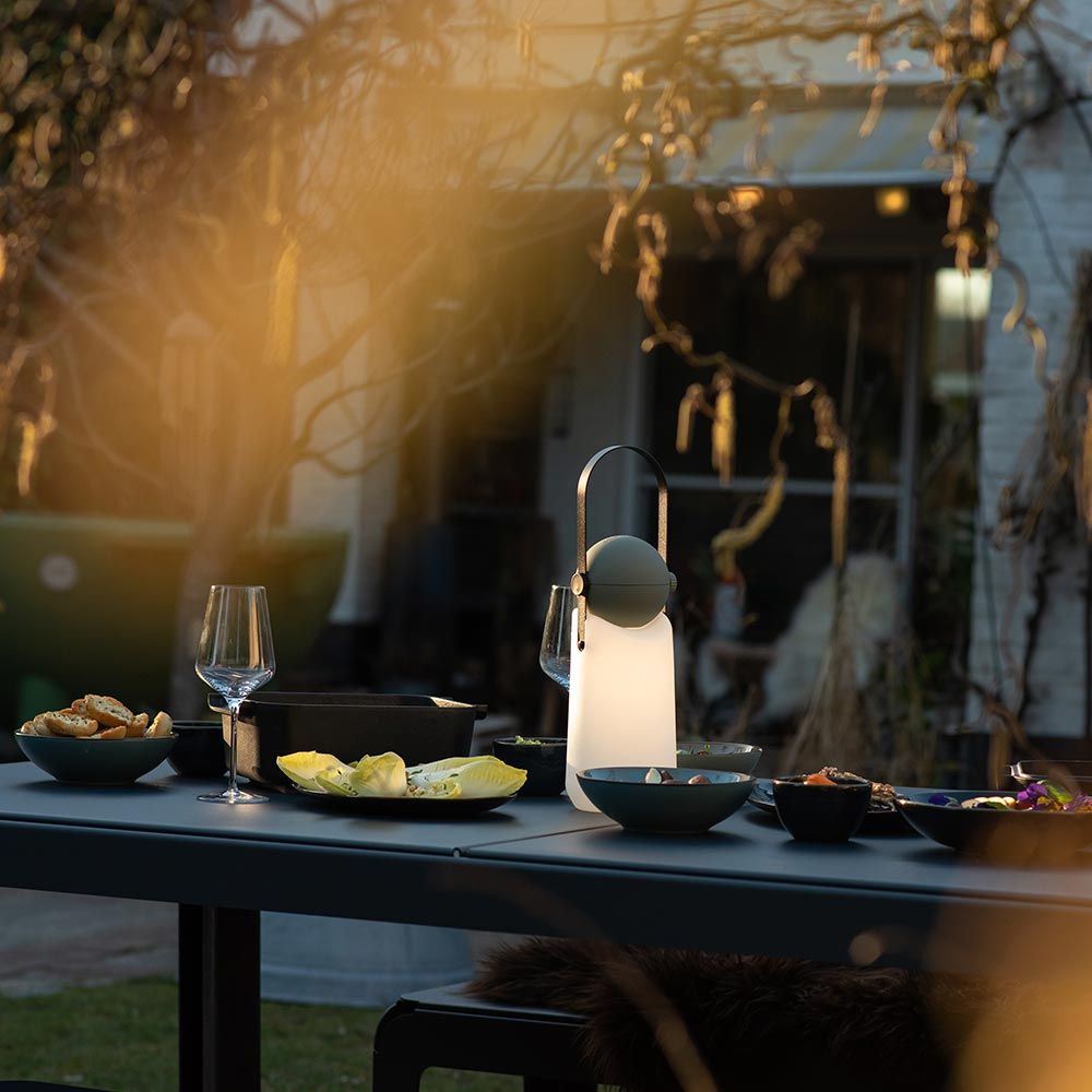 Weltevree Bended Bench With Backrest - Grey Blue