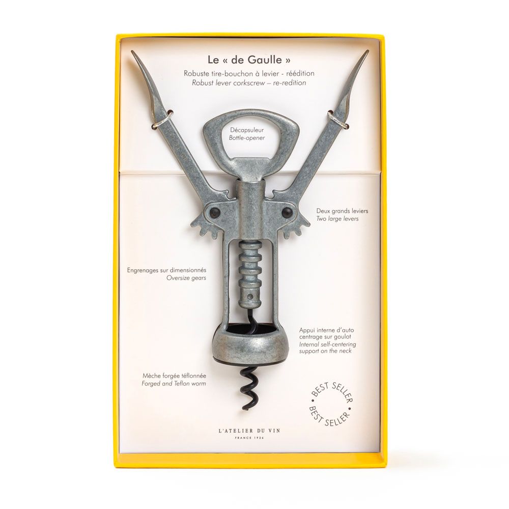 The "de Gaulle" winged corkscrew and foil cutter