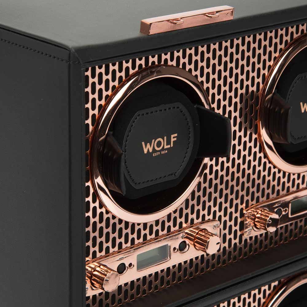 WOLF Axis 8 Piece Watch Winder - Copper
