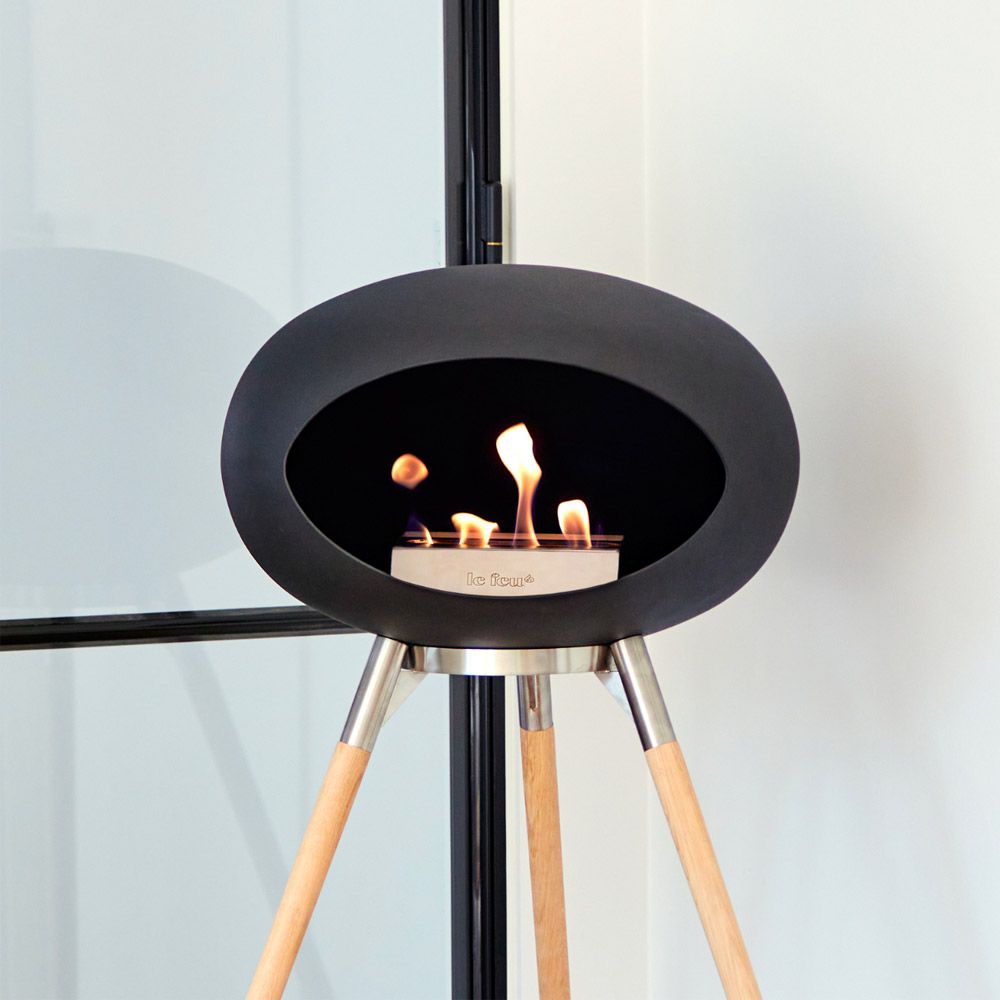 Le Feu Bio Fireplace Ground Wood High - Soaptreated Oak