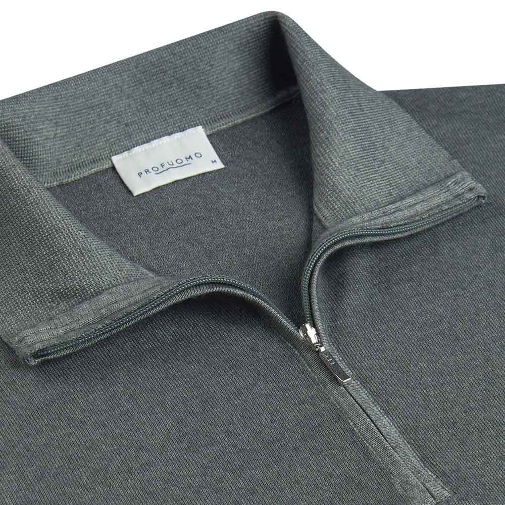 Profuomo Pullover Half Zip - Green