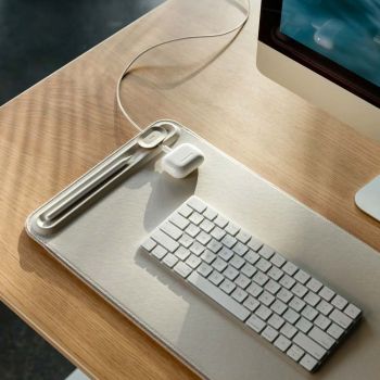 Orbitkey grey desk mat large