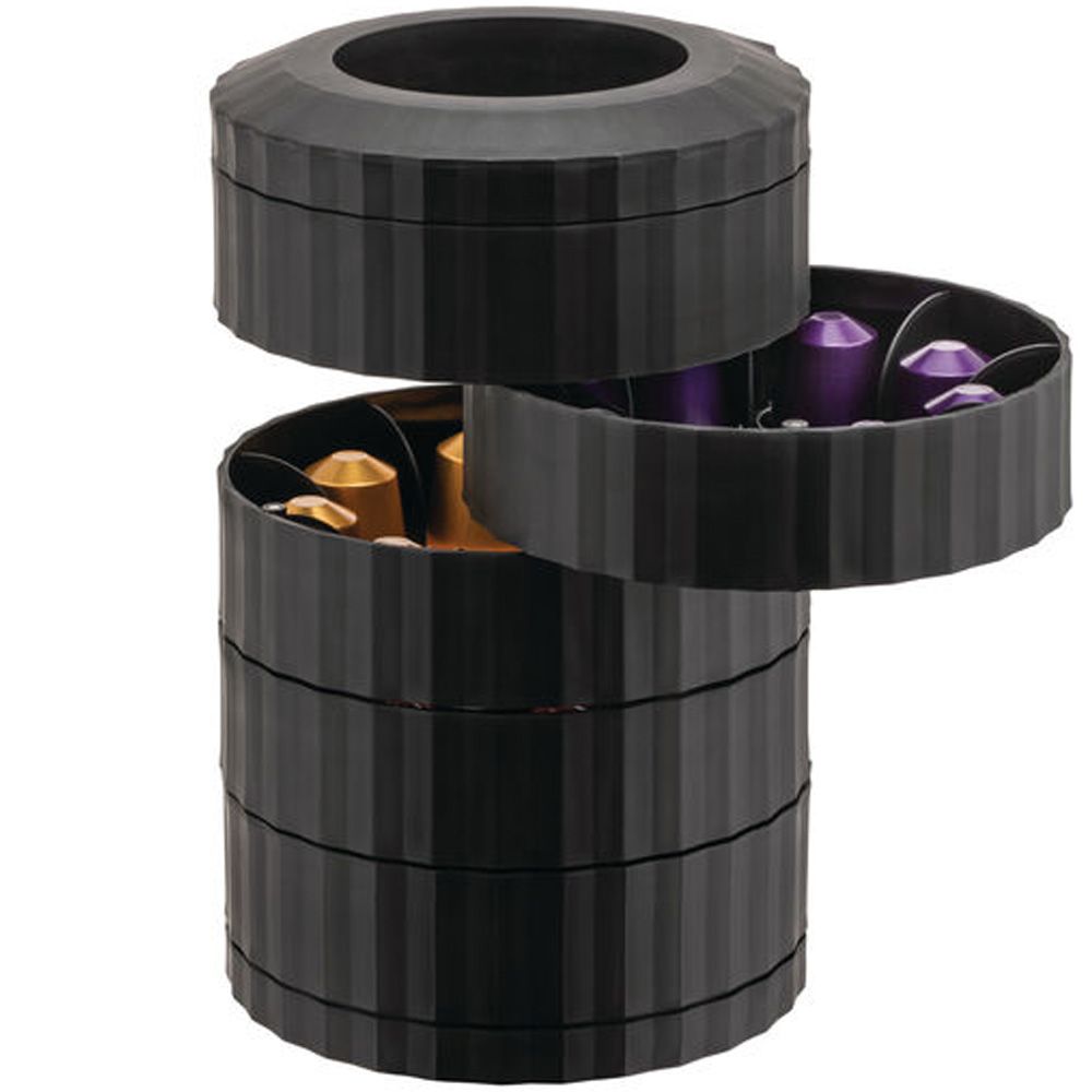 Alessi Plissé Capsule Holder - Black