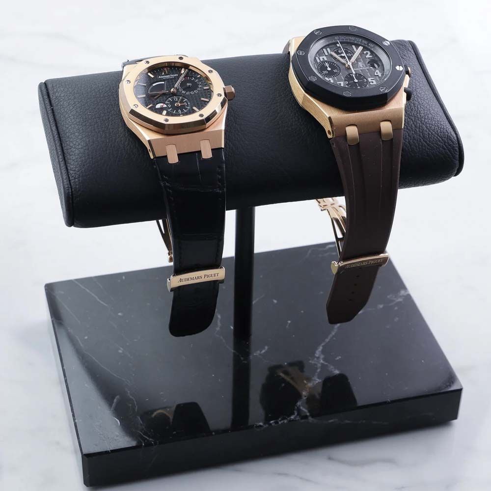 Double Watch Stand Classic - Black