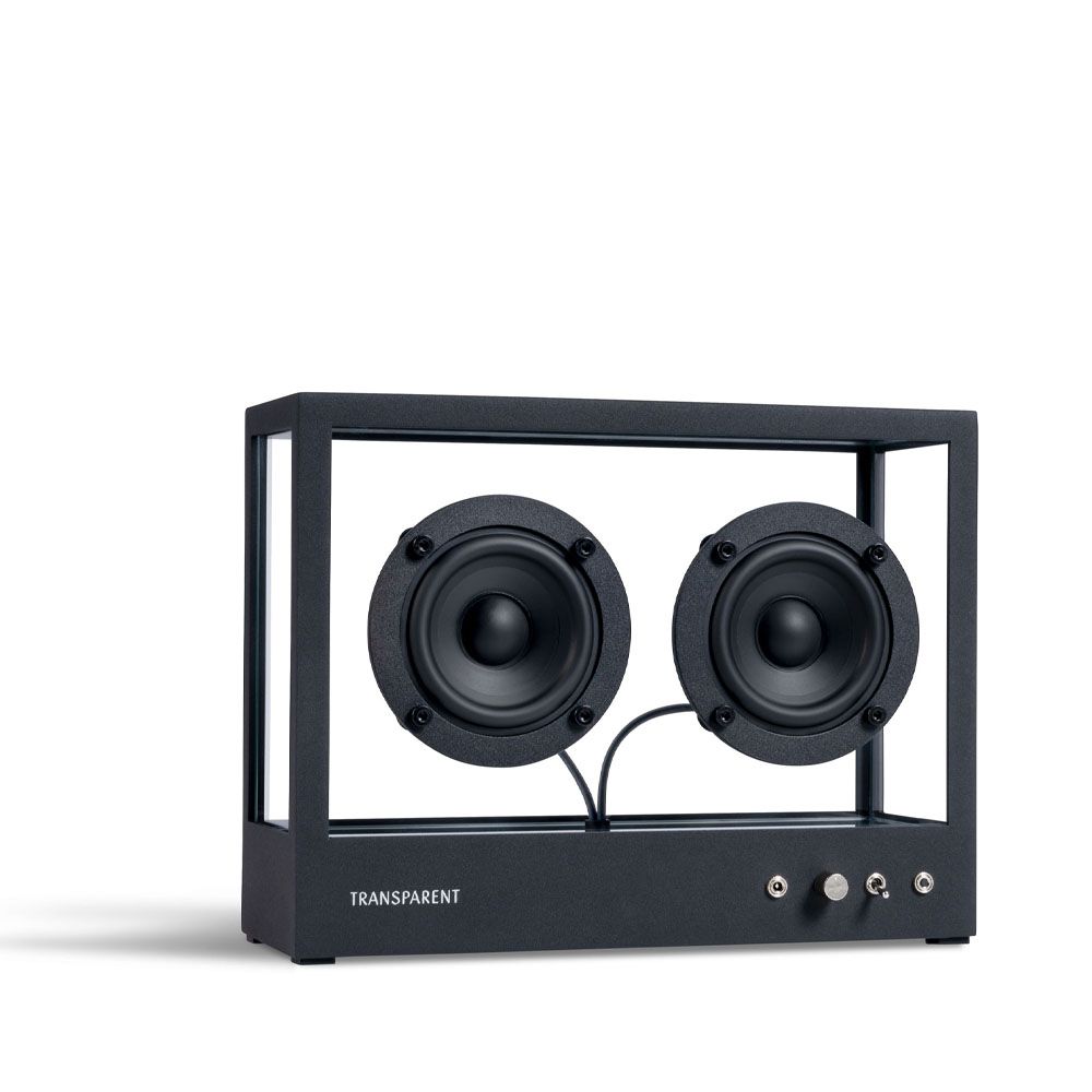 Transparent Small Transparent Bluetooth Speaker - Black