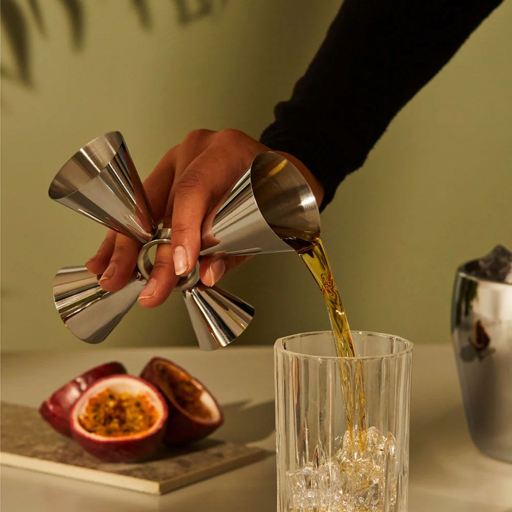 Alessi The Tending Box Quadri Combo Jigger