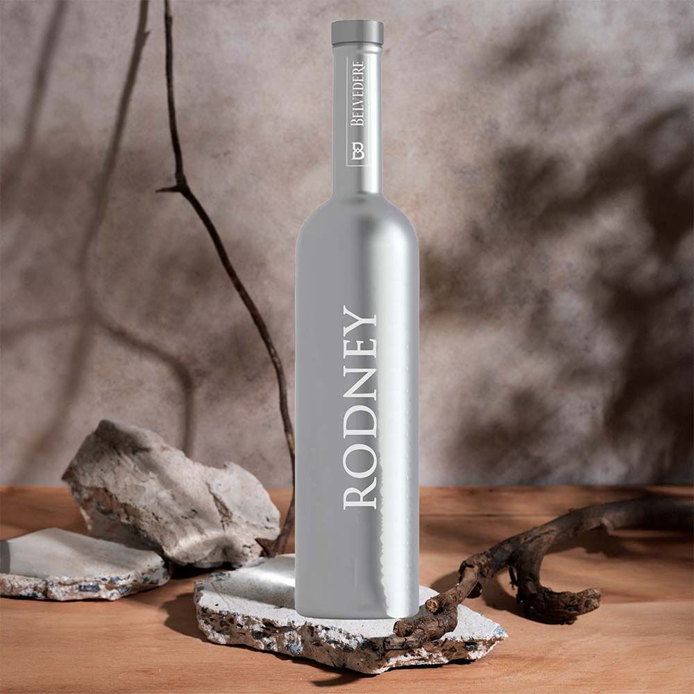 Belvedere Vodka chromée personnalisable - Magnum