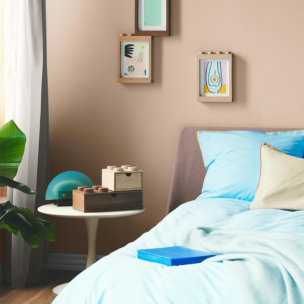 Lego Wooden Collection Storage Box Brick 8 - Brown