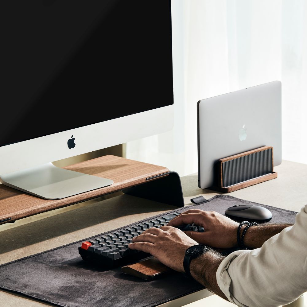 NOOE Soar Monitor Stand - Walnut