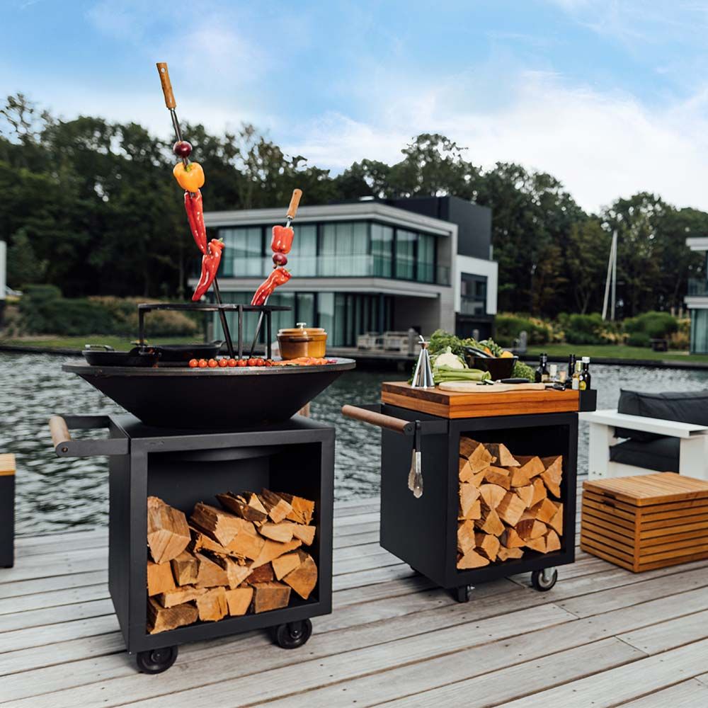 OFYR Mise En Place Table Pro Teak Wood 65 - Black