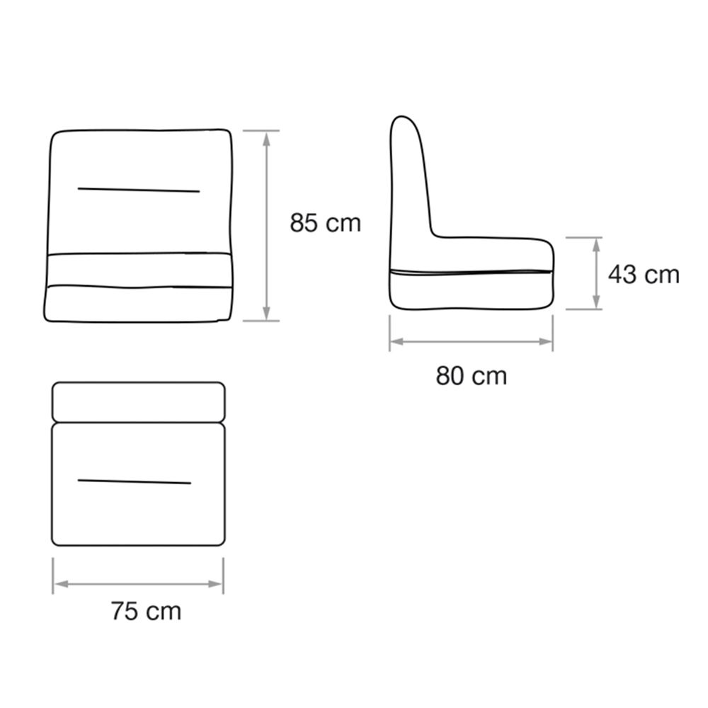 Ogo Sit Pool 1 Seat - Beige