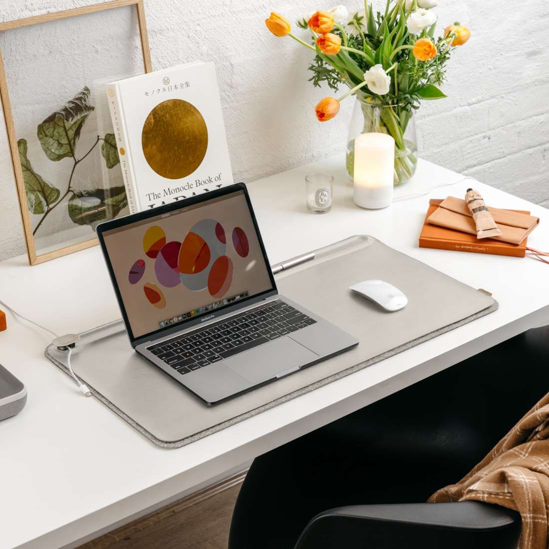 Orbitkey grey desk mat large