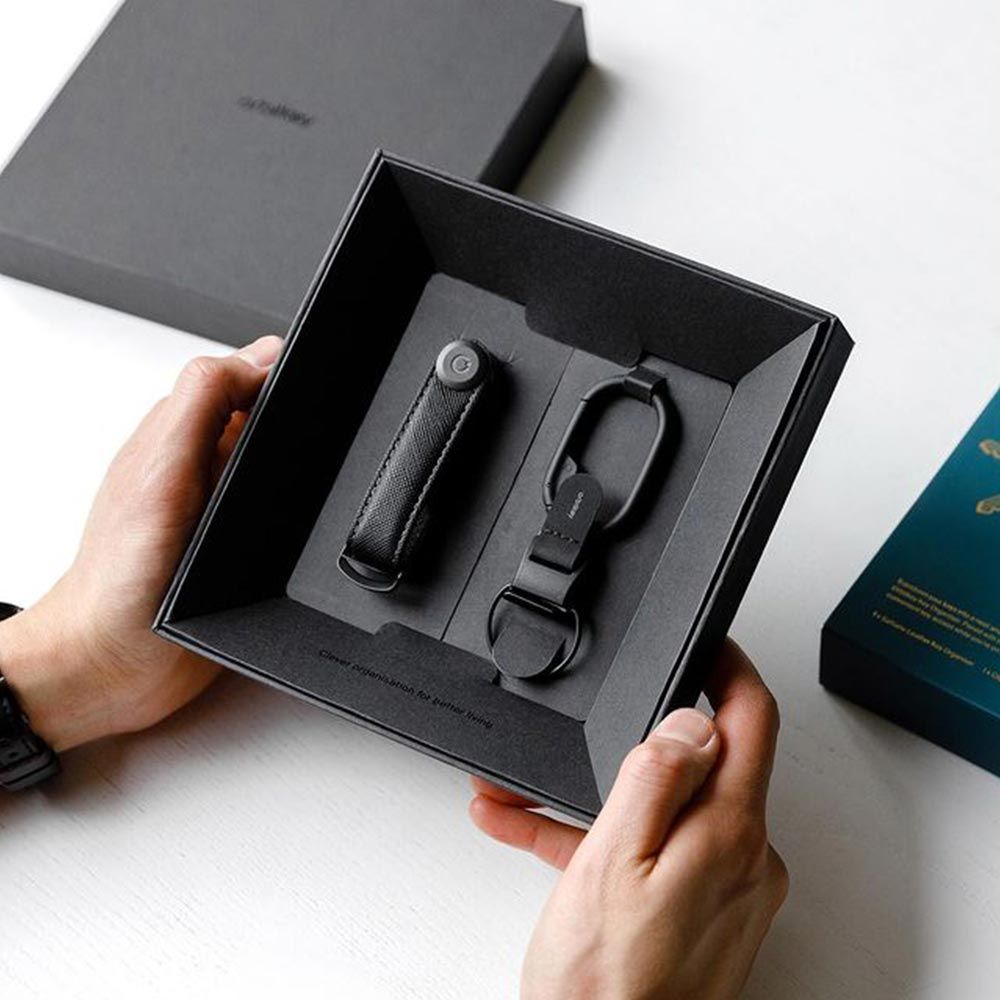 Orbitkey Key Organiser And Clip Bundle Gift Set - Black