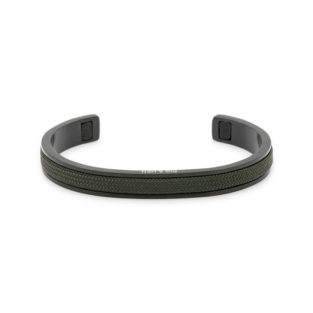 Pig & Hen Navarch 9MM Bracelet - Black & Military Green