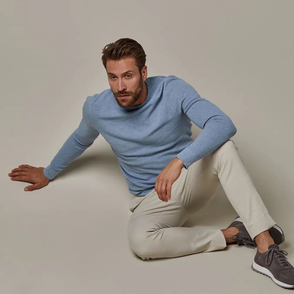 Profuomo Pullover - Bleu Clair